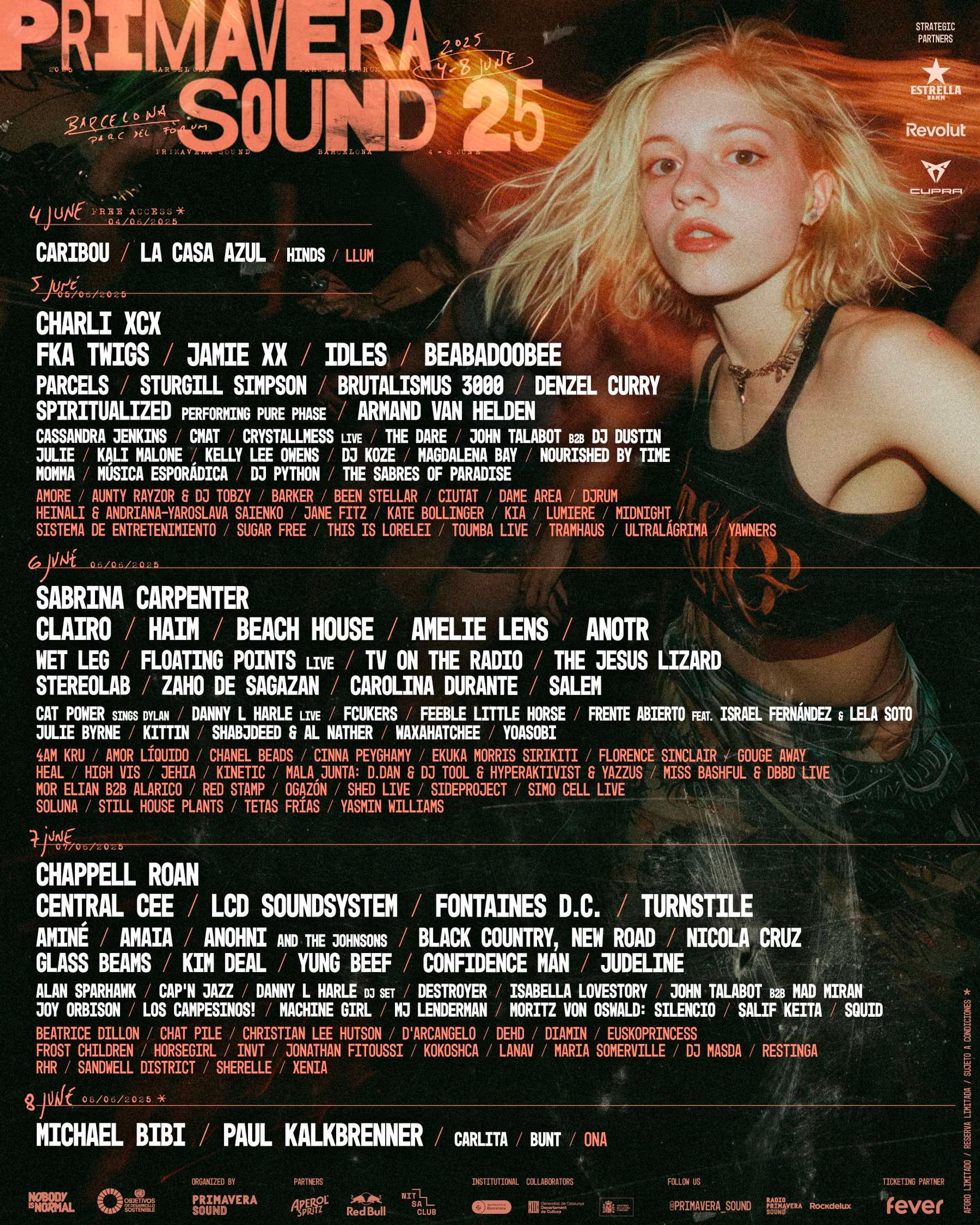 Primavera Sound Barcelona 2025 reveals its line-up day splits and ...