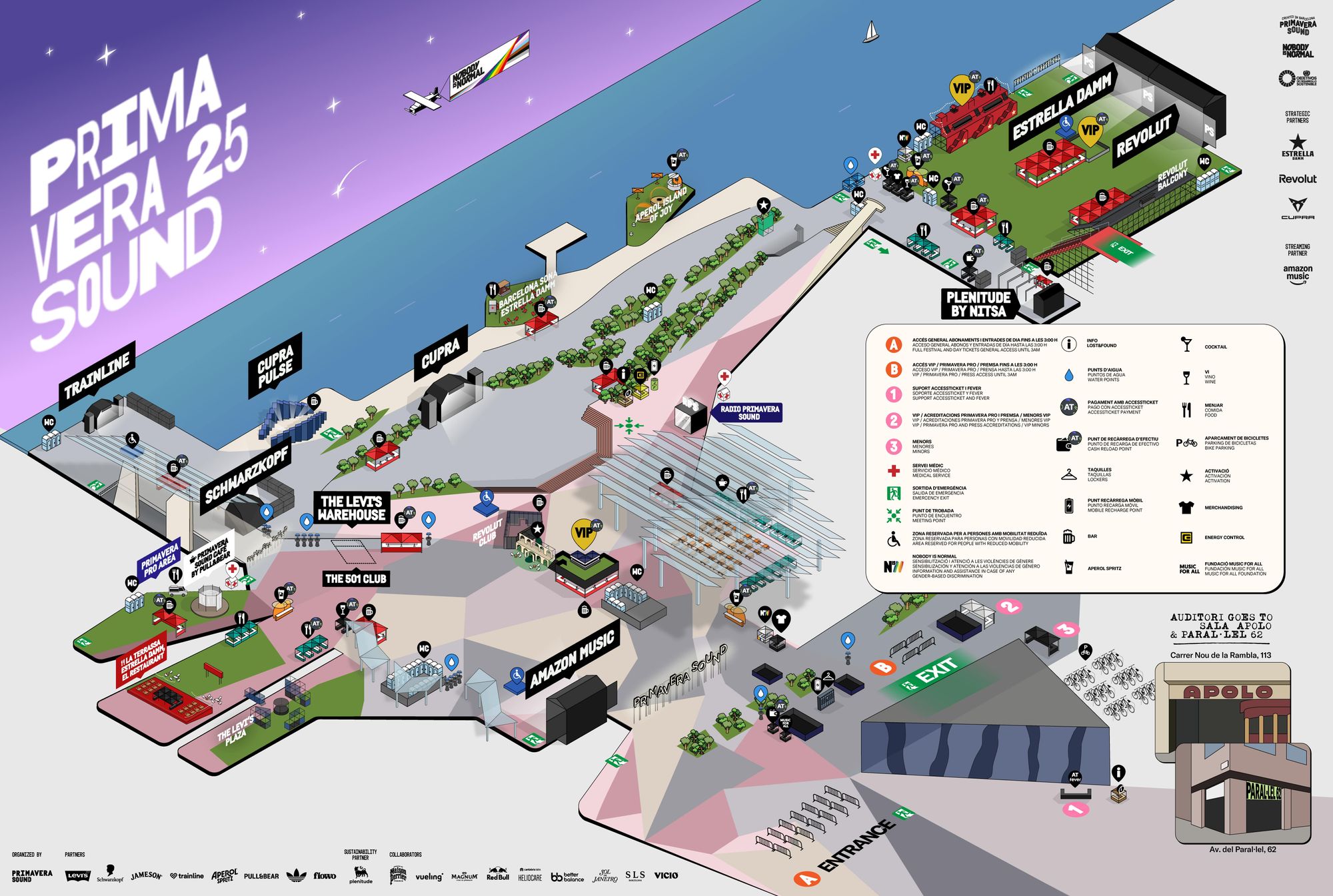 Map - Primavera Sound Barcelona