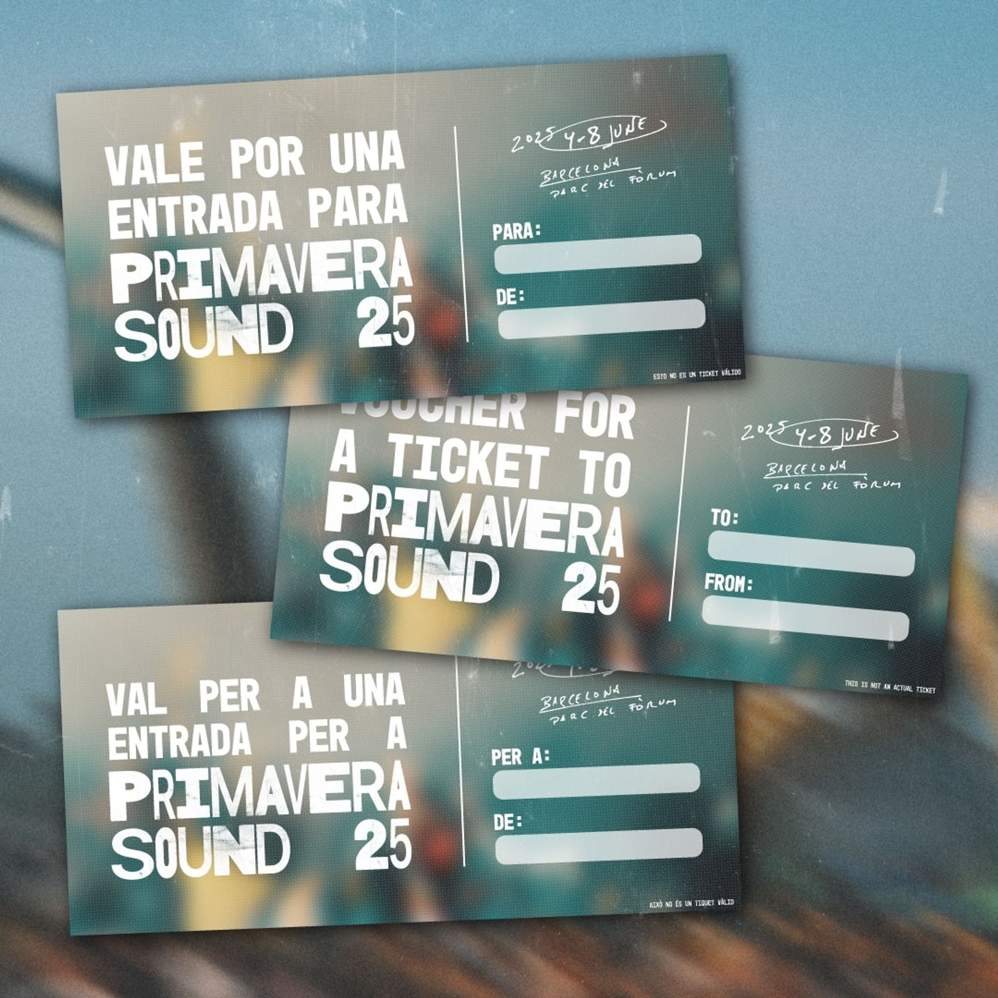 Ticket Regalo Primavera Sound Barcelona 2025